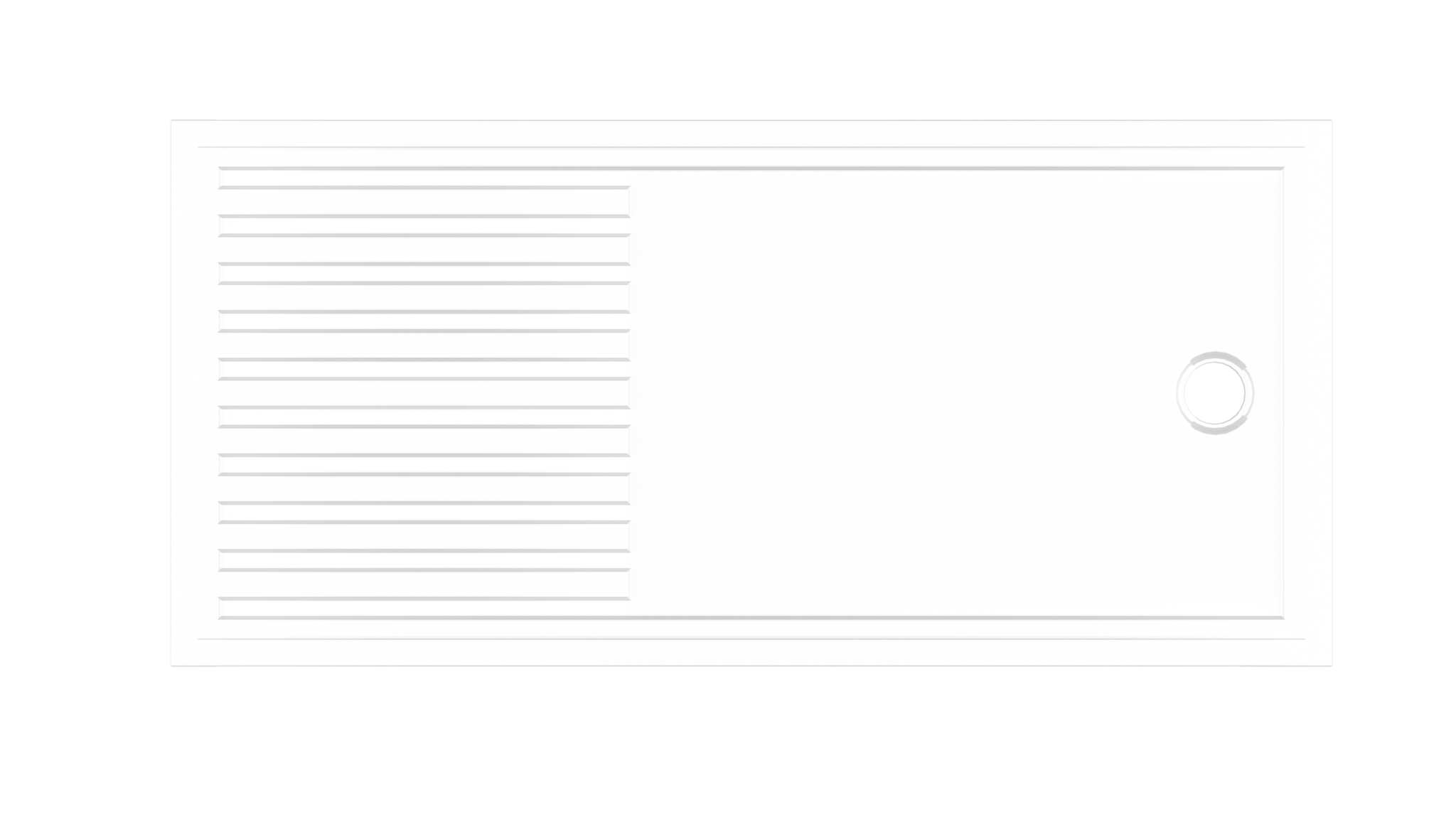 Cali Rectangle Flat Shower Tray 1700*800mm Incl 90mm Waste – White